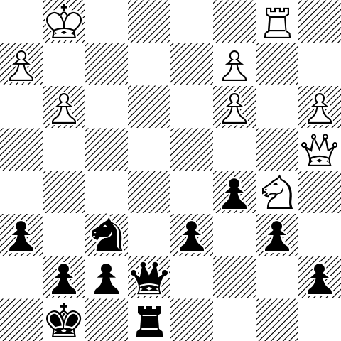 Black to move and mate in 8 : r/chess