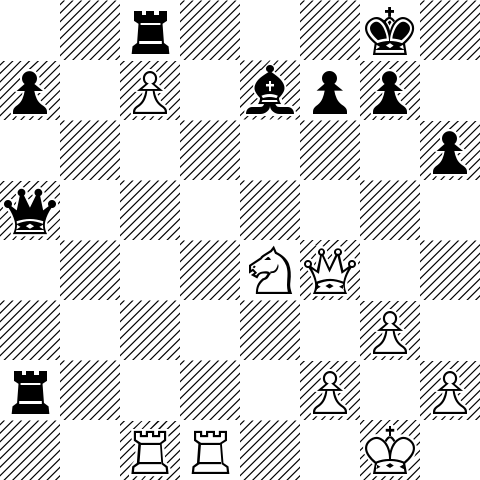 Sharp position from one of my games I played today. White to play and ...