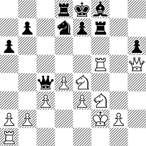 Easily winning position but finding the best line here is so satisfying ...