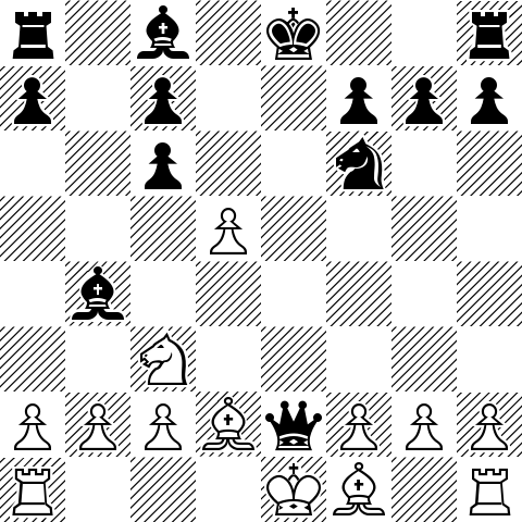 Scotch game, schmidt variation. why does my book suggest to take with ...