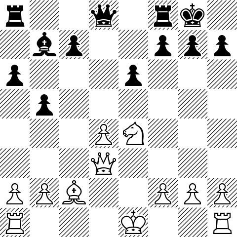Simple checkmate from my most recent game. White to move and checkmate ...